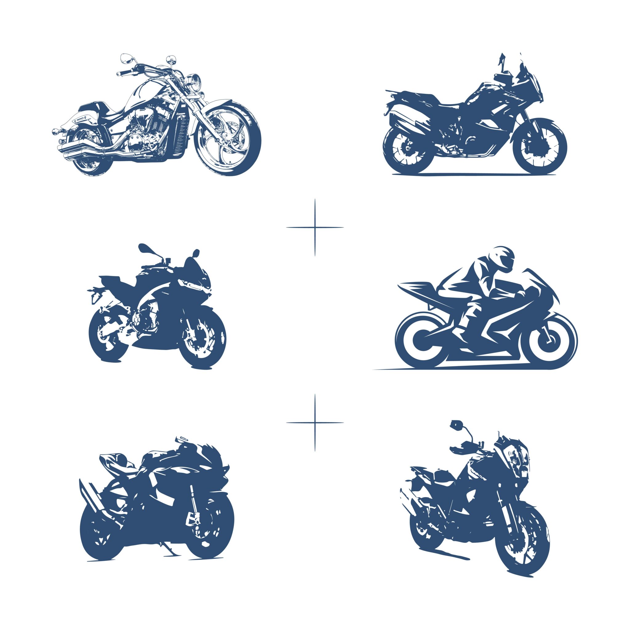 Bike sticker designs for T-Shirts