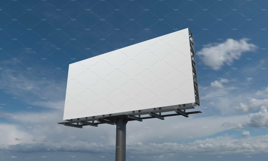 Billboard Sign Mockup Side View – MasterBundles
