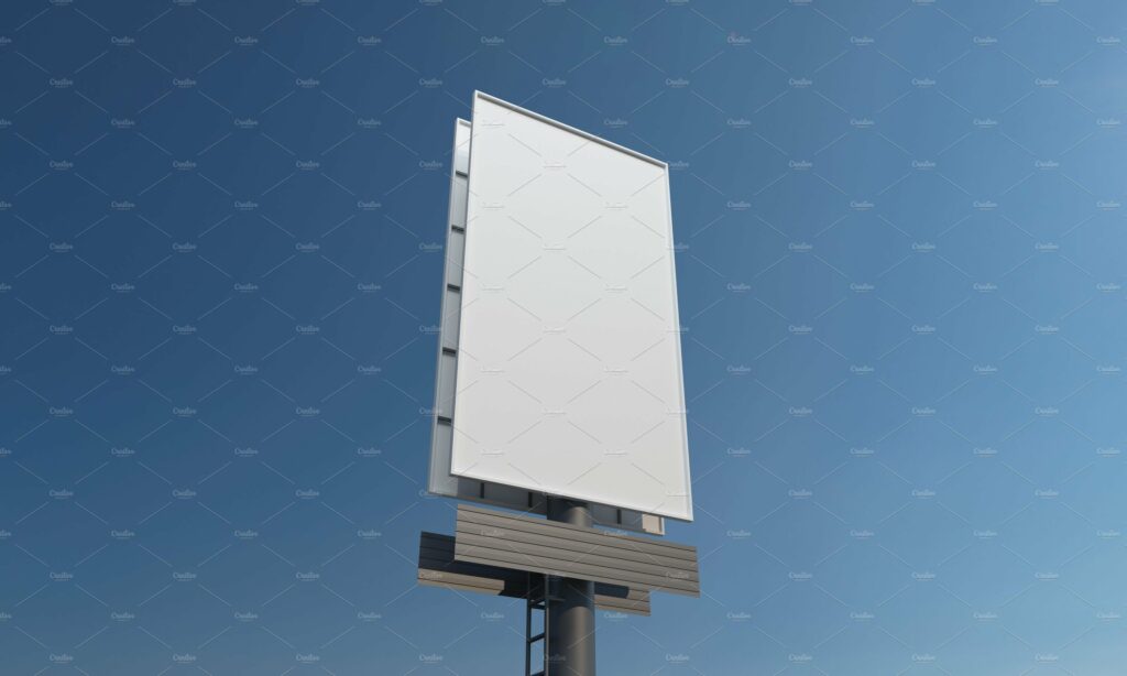 Billboard Sign Mockup Side View – MasterBundles