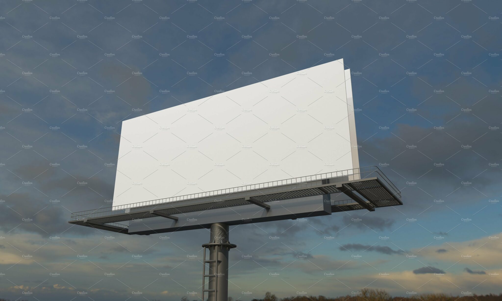 Billboard Sign Mockup Side View – MasterBundles