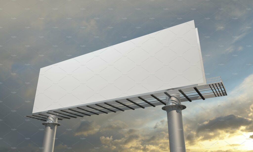 Billboard Sign Mockup Side View – MasterBundles
