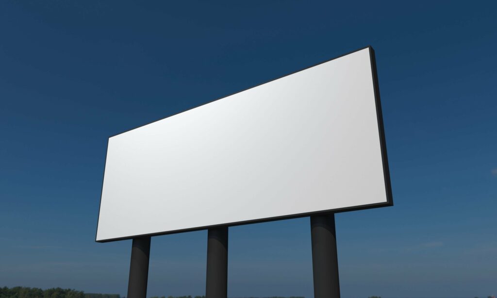Billboard Sign Mockup Side View – MasterBundles