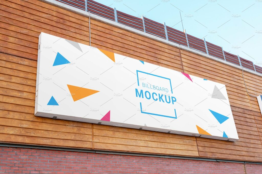 Ultra wide billboard mockup – MasterBundles