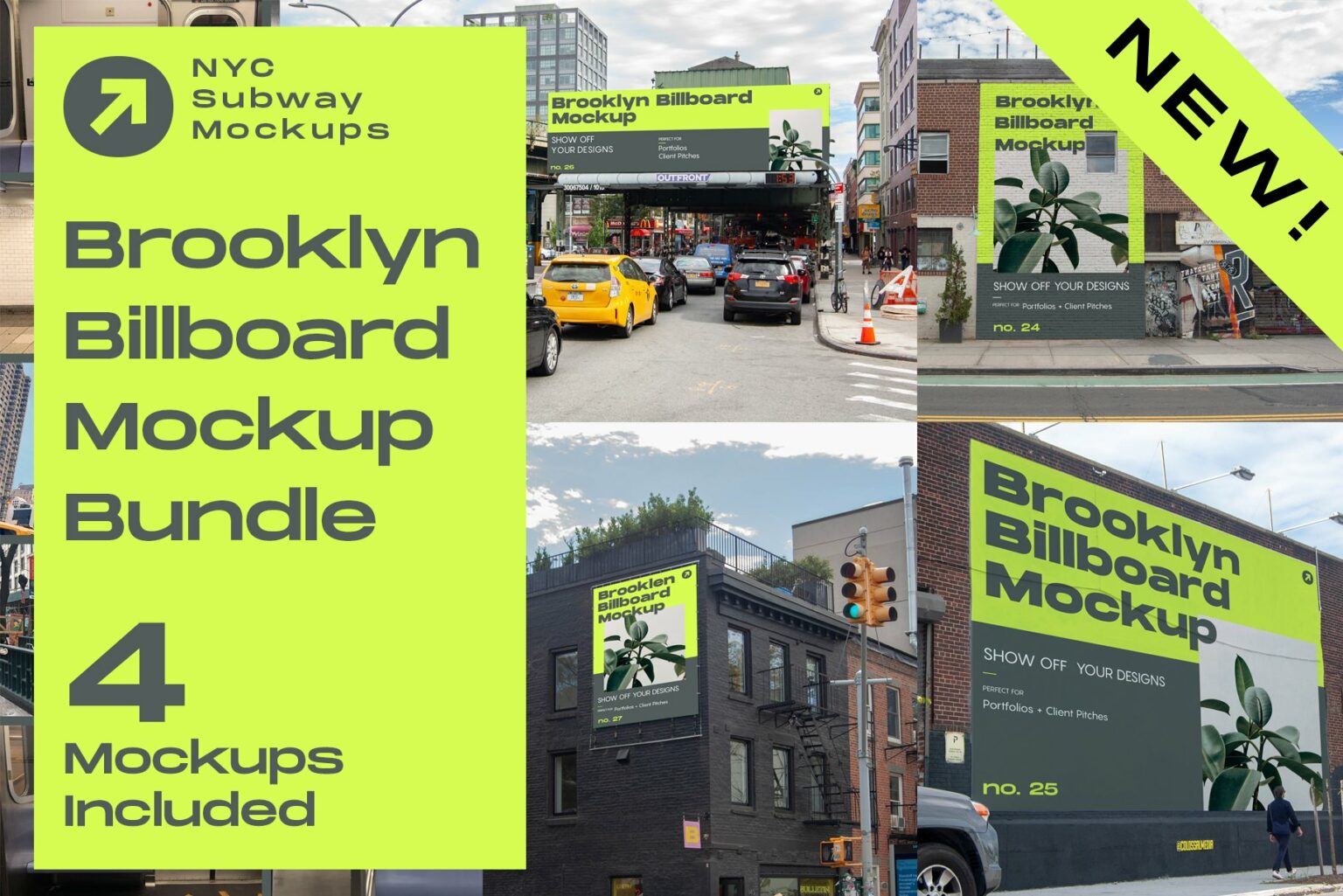 NEW Mockup Bundle Brooklyn Billboard – MasterBundles