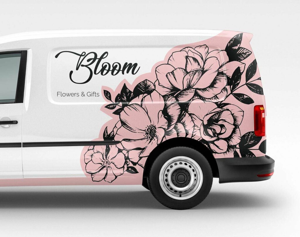Vehicle Graphic Florist Van Wrapping – MasterBundles