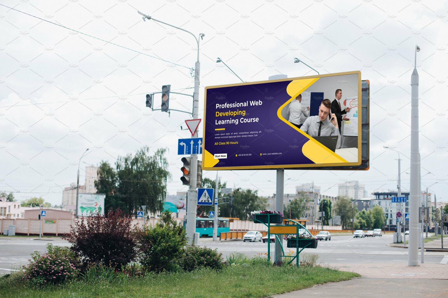 Online Courses Billboard Template – MasterBundles