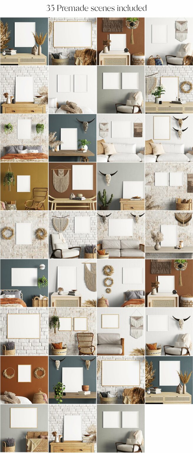 Boho Style Scene Creator - Frames – MasterBundles