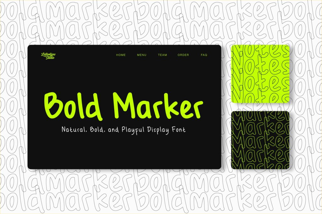 Bold Marker | Natural & Bold Display – MasterBundles