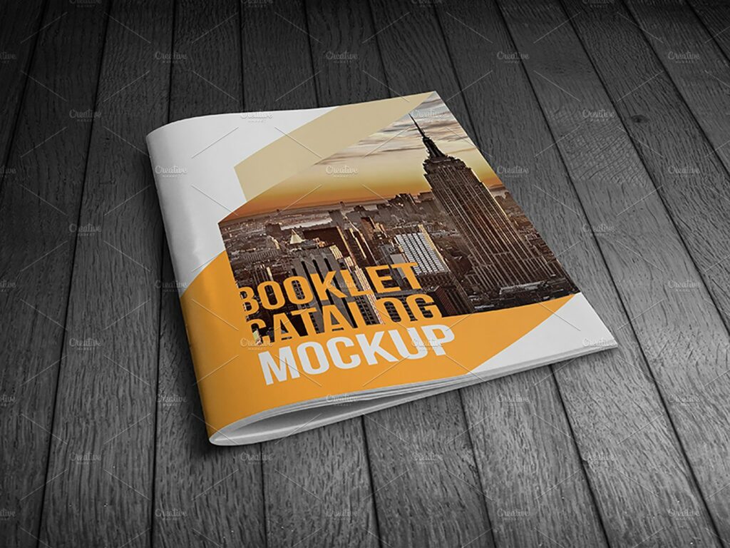 Booklet Catalog Mockup – MasterBundles