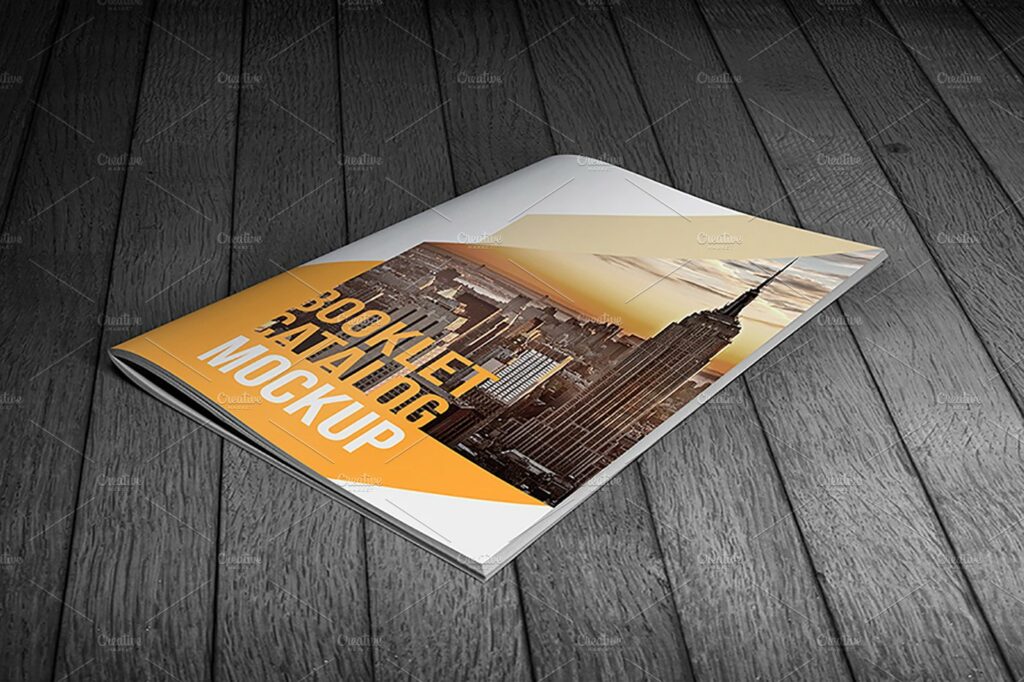 Booklet Catalog Mockup – MasterBundles