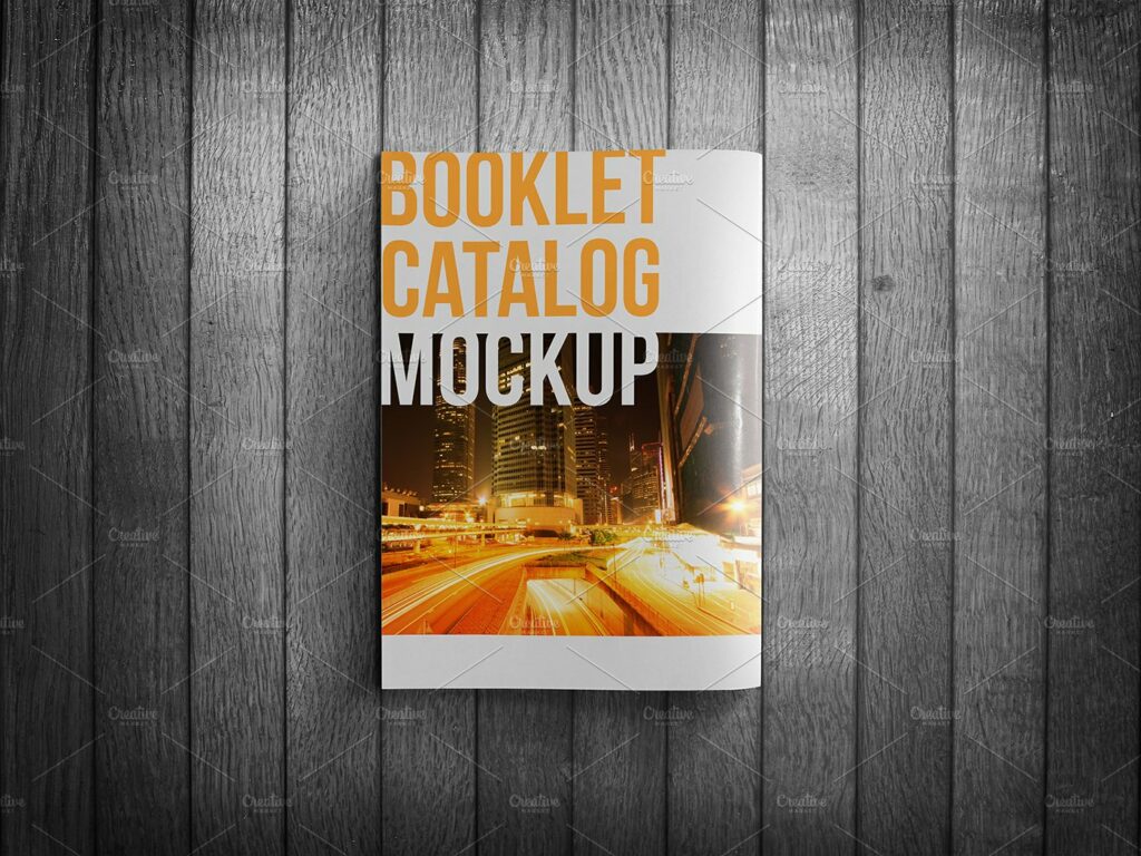Booklet Catalog Mockup – MasterBundles