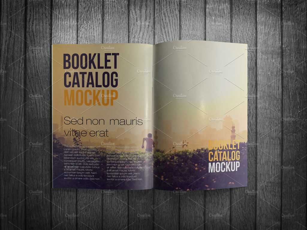 Booklet Catalog Mockup – MasterBundles