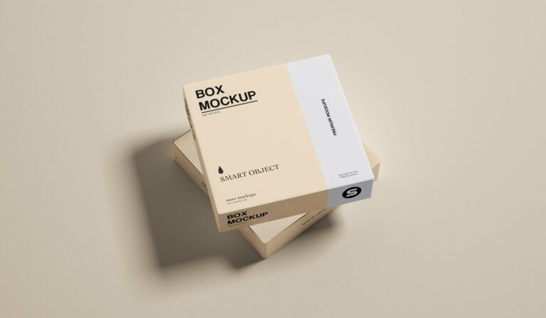 Square Box Mockup Set – MasterBundles