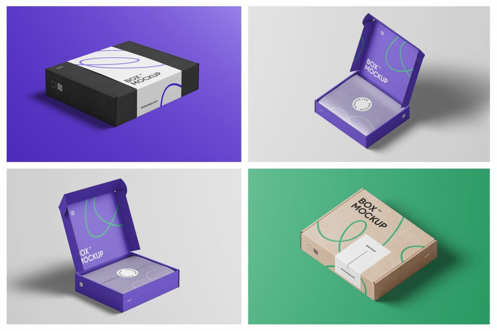 Box Mockup Bundle - Mailing Box – MasterBundles