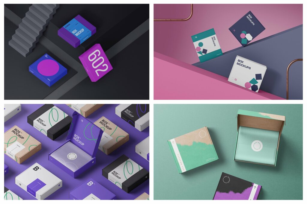 Box Mockup Bundle - Mailing Box – MasterBundles
