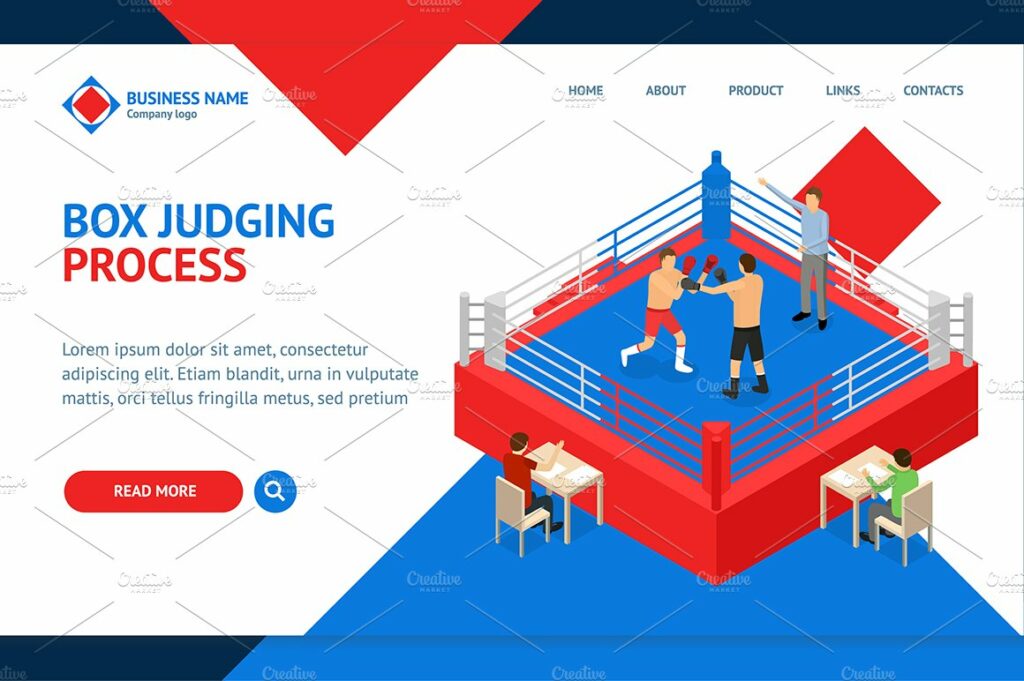 Boxing Ring for Fight Concept 3d – MasterBundles