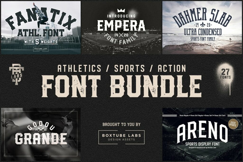 Sports Font Bundle BTL.1 – MasterBundles