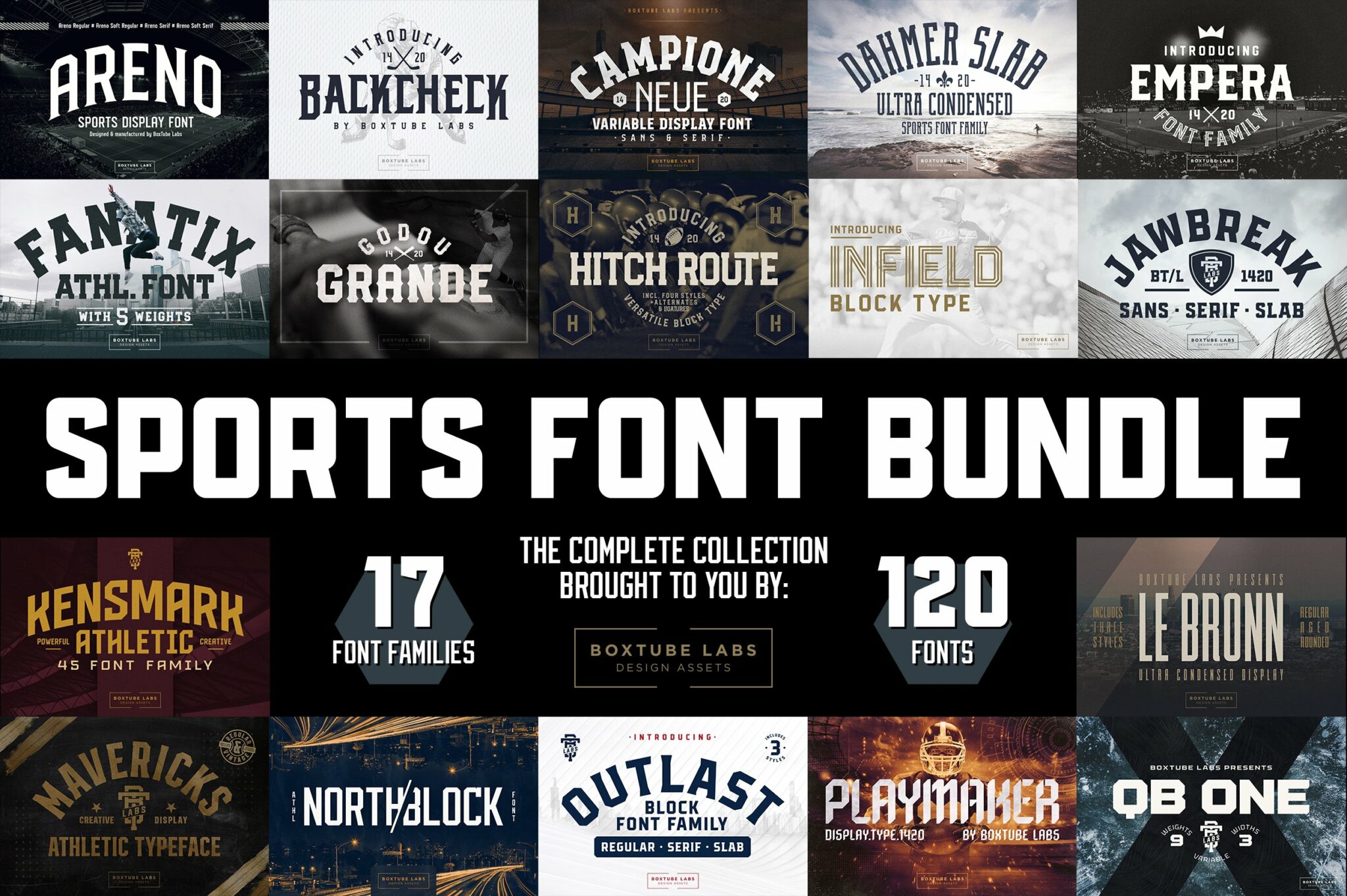 Sports Font Bundle BTL.COMPLETE – MasterBundles