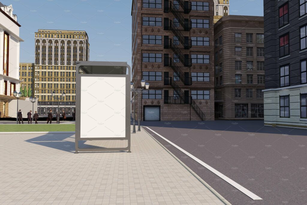 Bus Shelter Outdoor Advertising Sign – MasterBundles