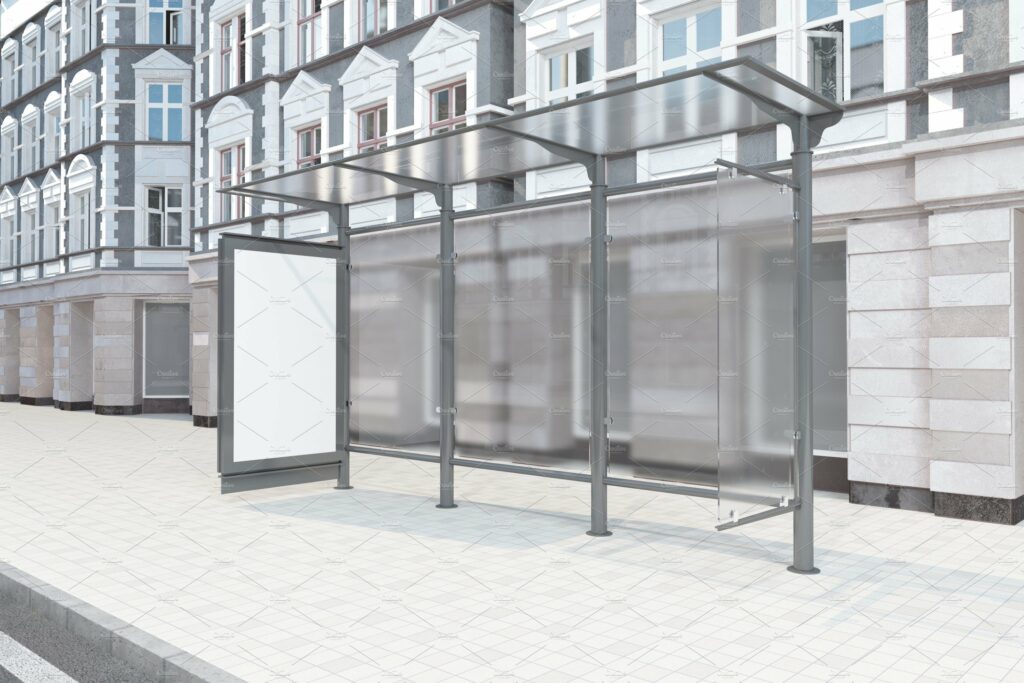 Bus Shelter Outdoor Advertising Sign – MasterBundles