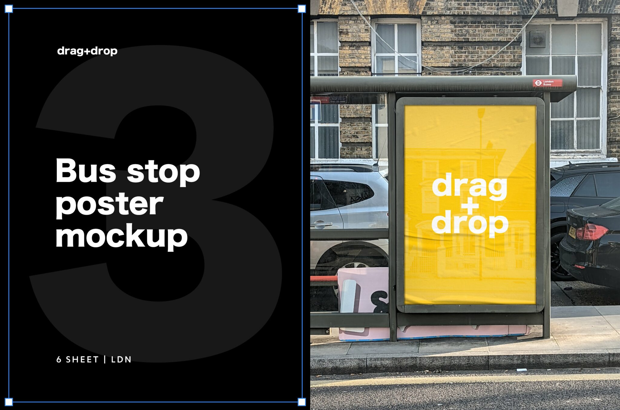 Bus stop poster mockup – MasterBundles