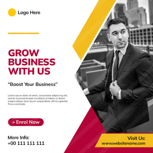 Set of Business Promotion Social Media Templates