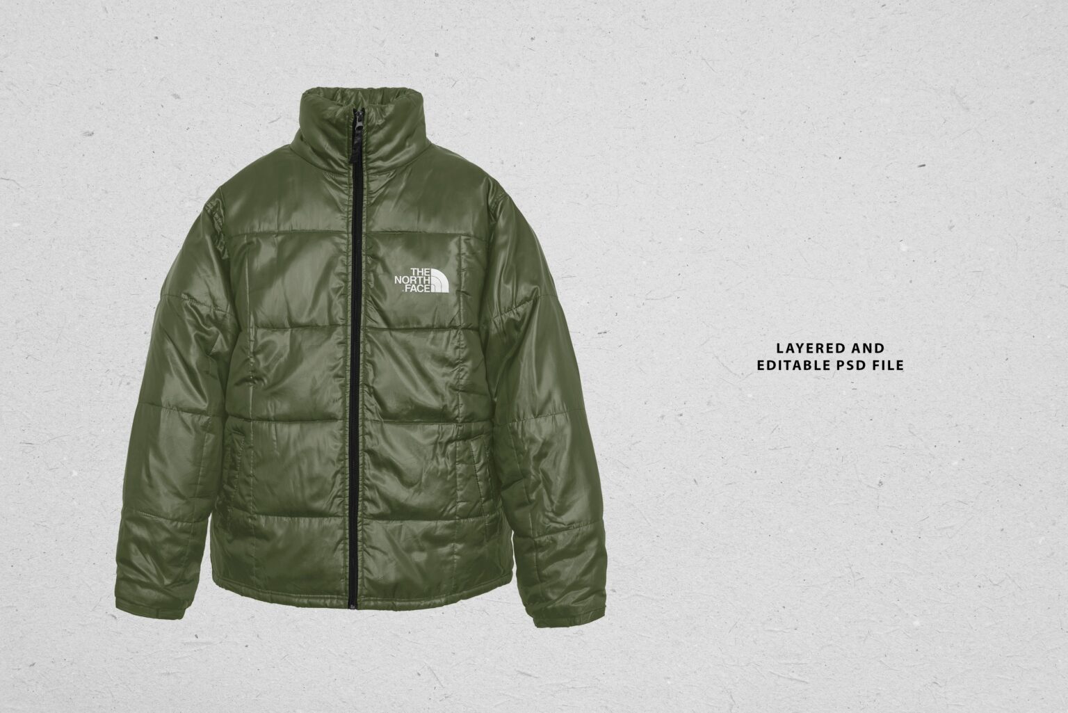 Realistic Puffer Jacket Mockup – MasterBundles