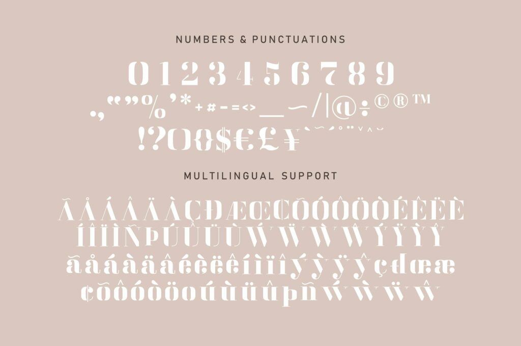 Virgo - New Serif Stencil Font – MasterBundles