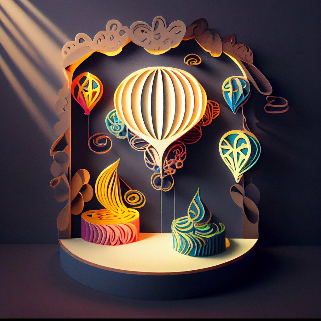 Papercut Art Seasonal Midjourney Prompt - MasterBundles