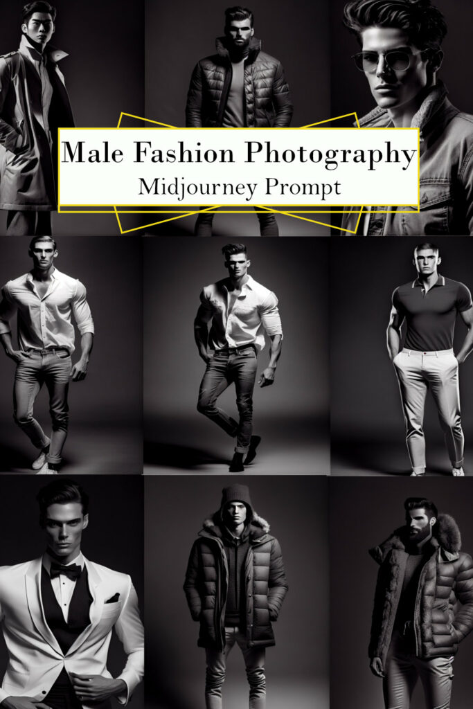 Male Fashion Photography Midjourney Prompt - MasterBundles