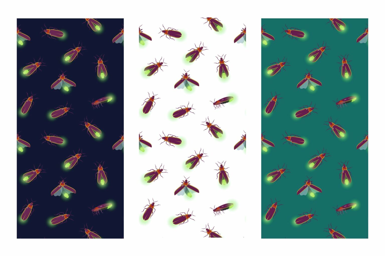 Fireflies vector illustrations – MasterBundles