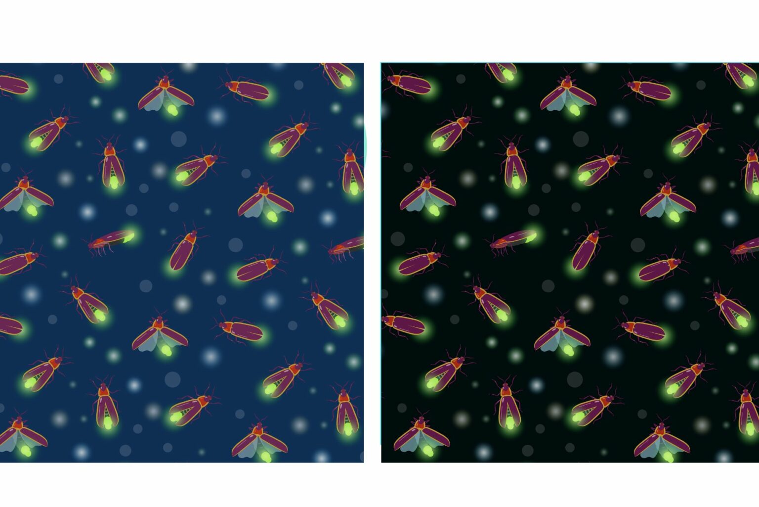 Fireflies vector illustrations – MasterBundles