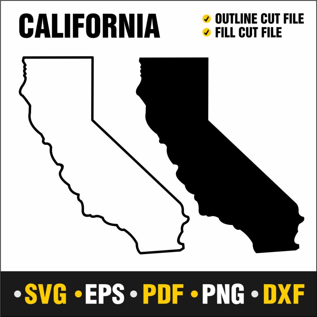 California SVG, PNG, PDF, EPS & DXF - MasterBundles