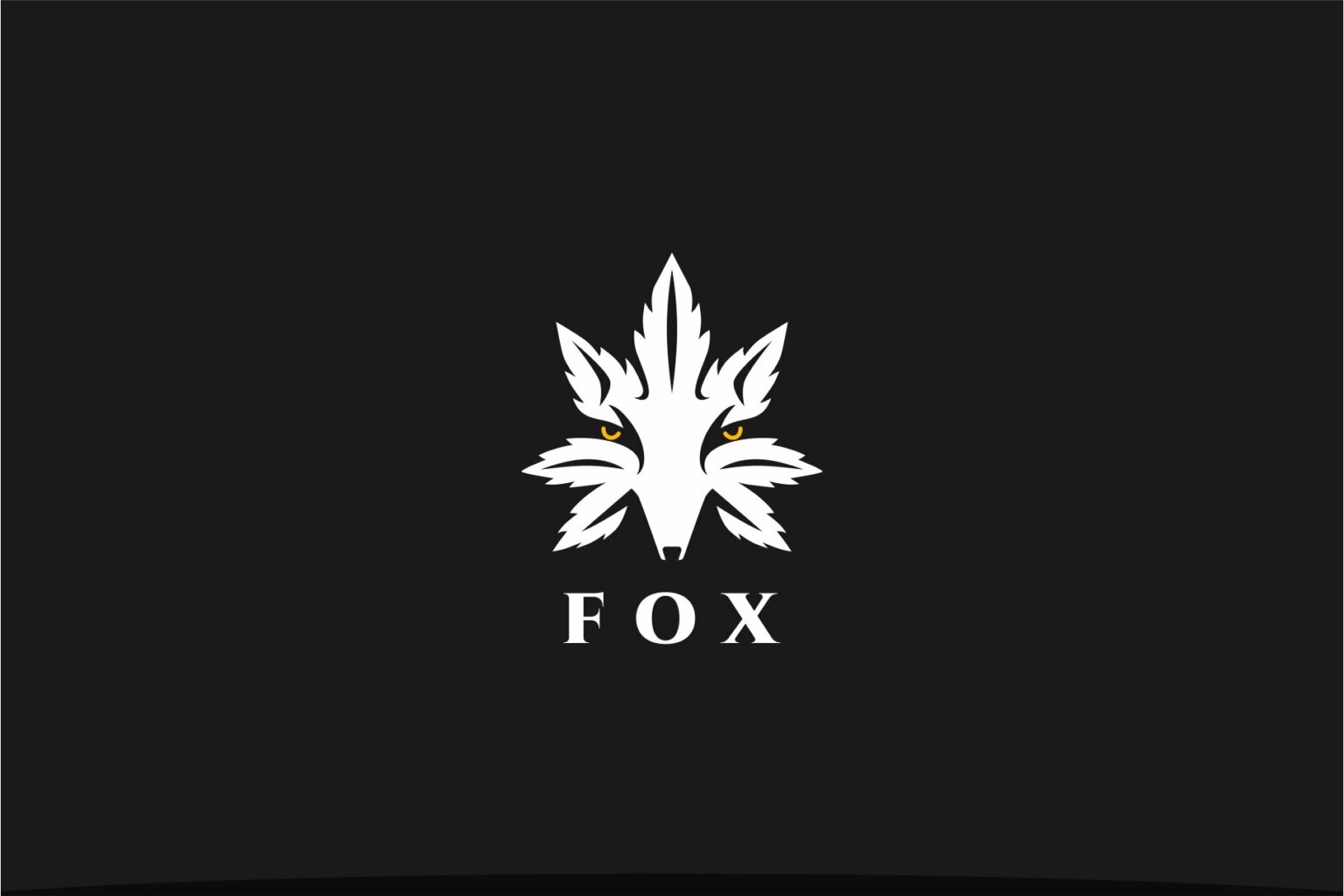 Cannabis Fox Logo – MasterBundles