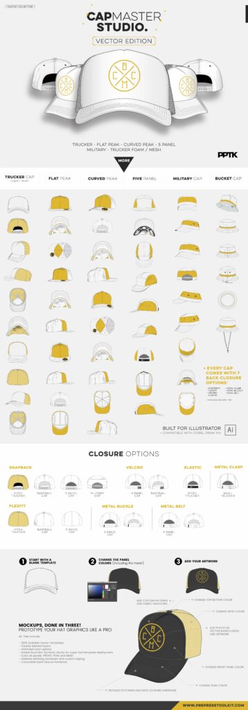 Cap Master Vector Edition – MasterBundles