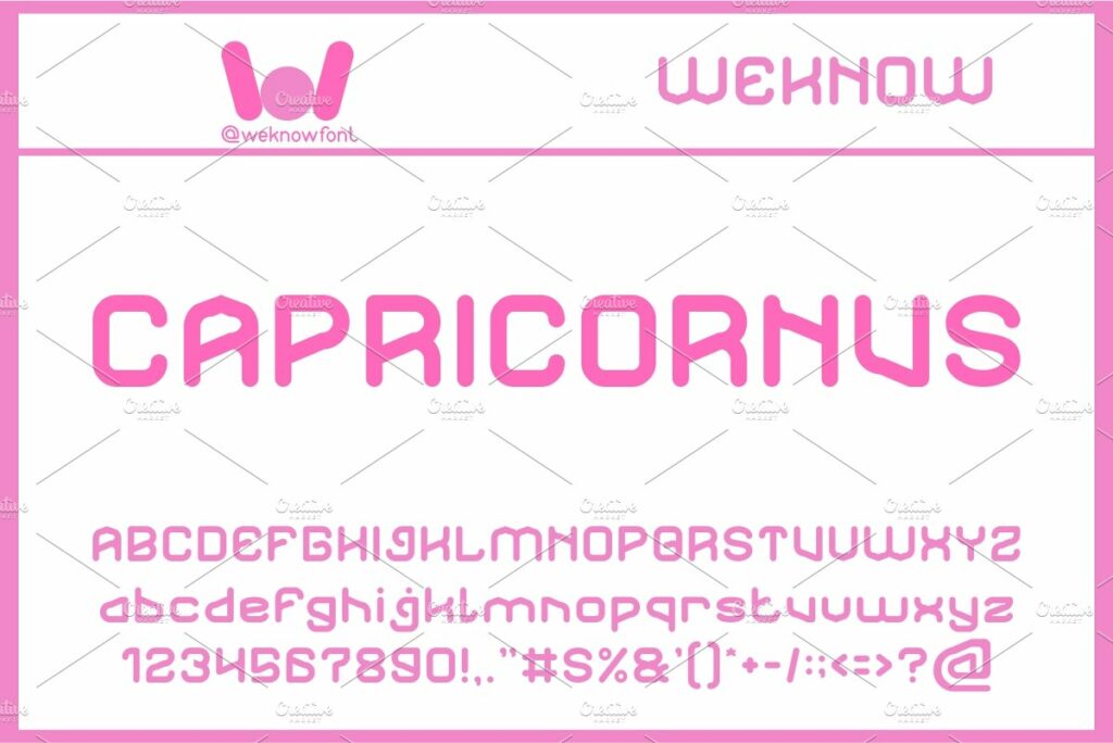 Capricornus font – MasterBundles
