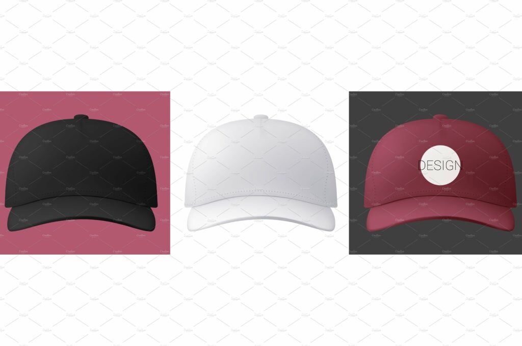 Vector caps in mesh gradient style – MasterBundles