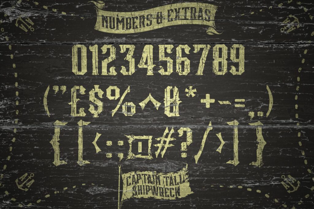 CAPTAIN TALL SHIPWRECK FONT DUO – MasterBundles
