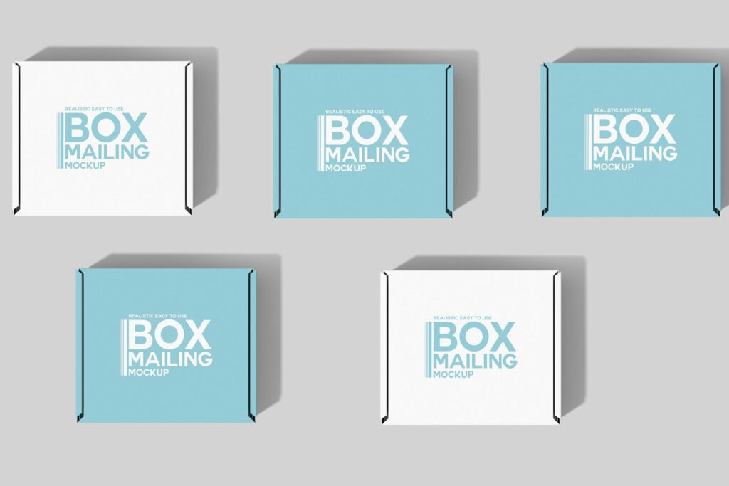 Mailing Box Mockup Set – MasterBundles