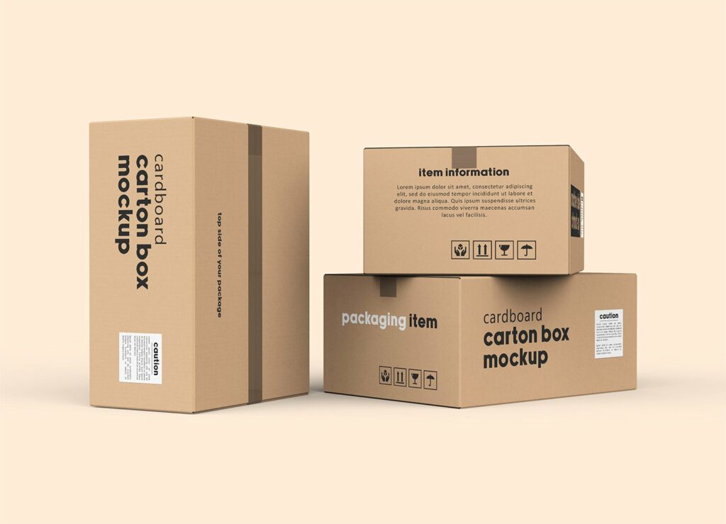 Rectangle Carton Box Mockup – MasterBundles