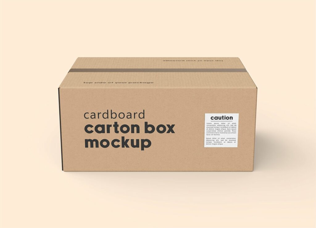 Rectangle Carton Box Mockup – MasterBundles