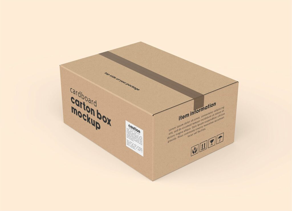 Rectangle Carton Box Mockup – MasterBundles