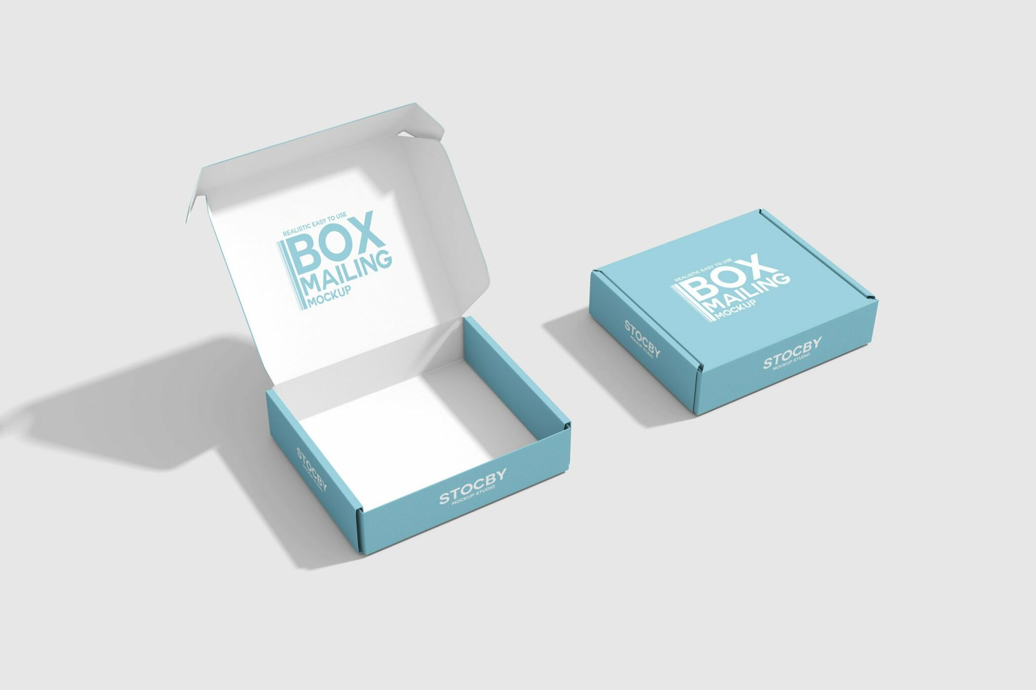 Mailing Box Mockup Set – MasterBundles