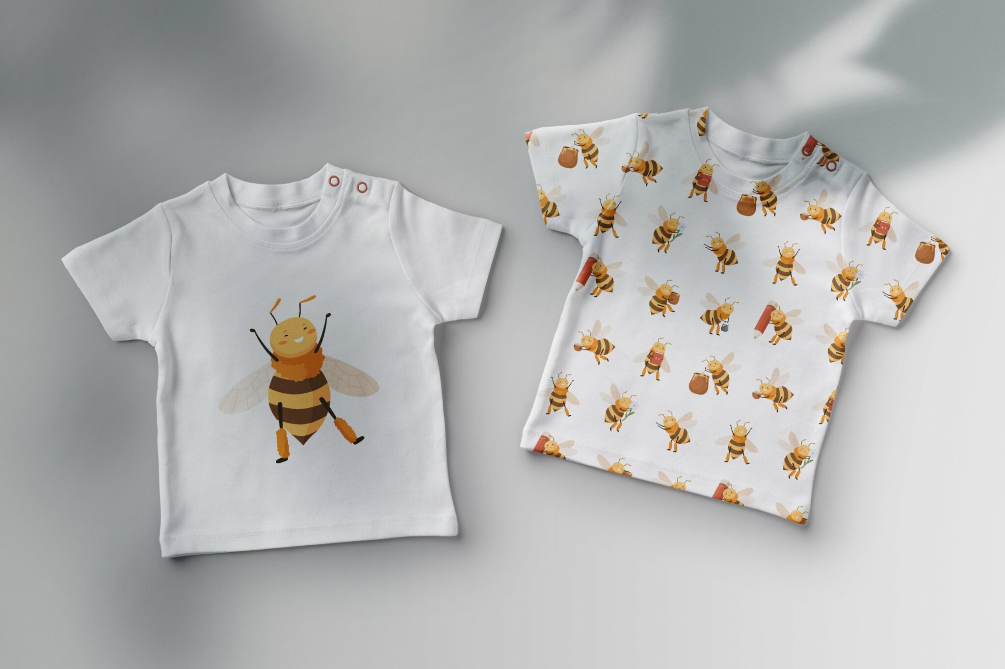 Cute bee childish seamless pattern – MasterBundles