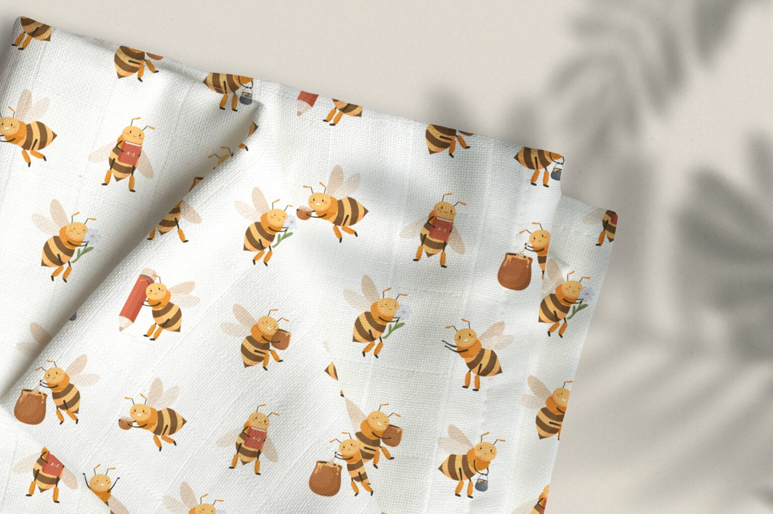 Cute bee childish seamless pattern – MasterBundles