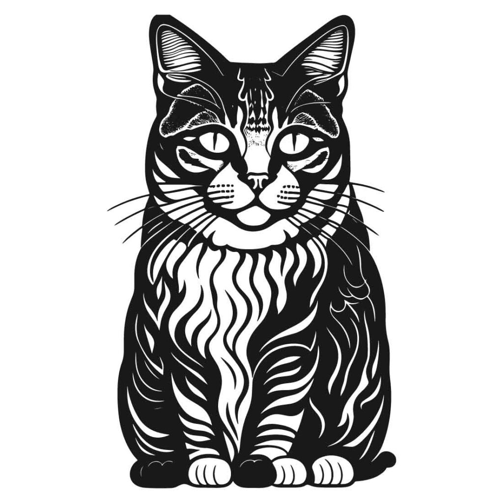 5 Cats Editable Vector Illustration Bundle Set - MasterBundles