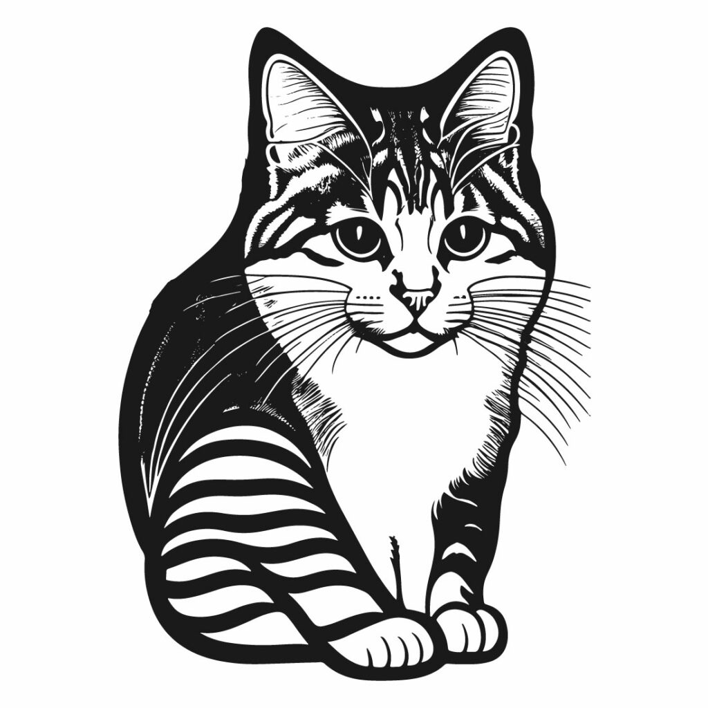 5 Cats Editable Vector Illustration Bundle Set - MasterBundles