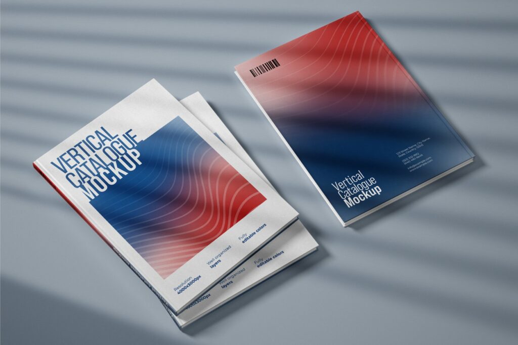 Vertical Catalog, Magazine Mockup – MasterBundles