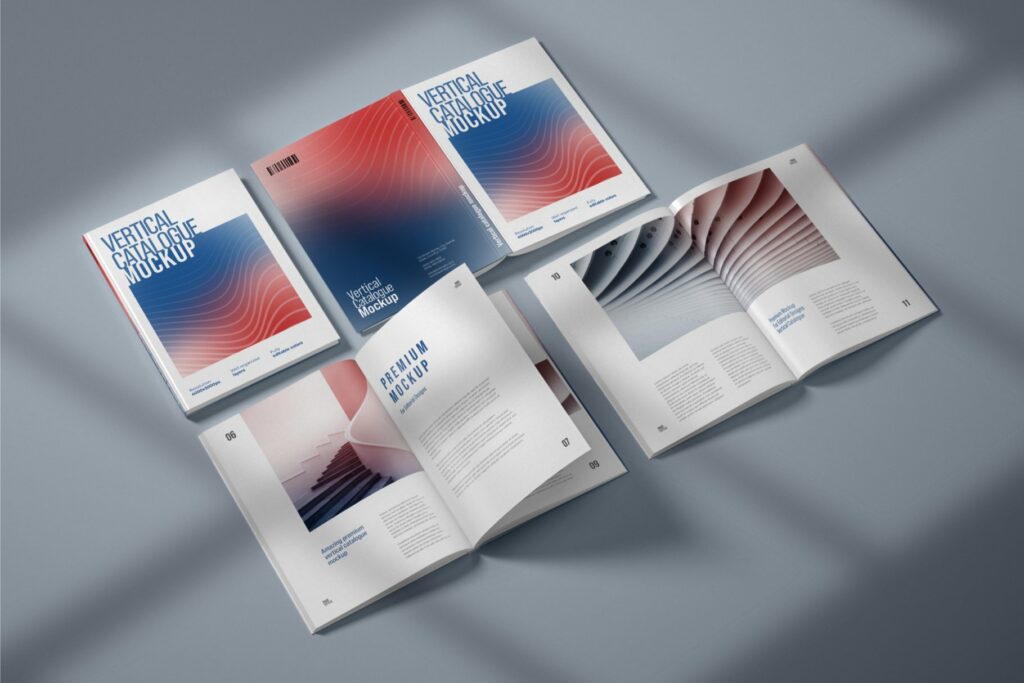 Vertical Catalog, Magazine Mockup – MasterBundles