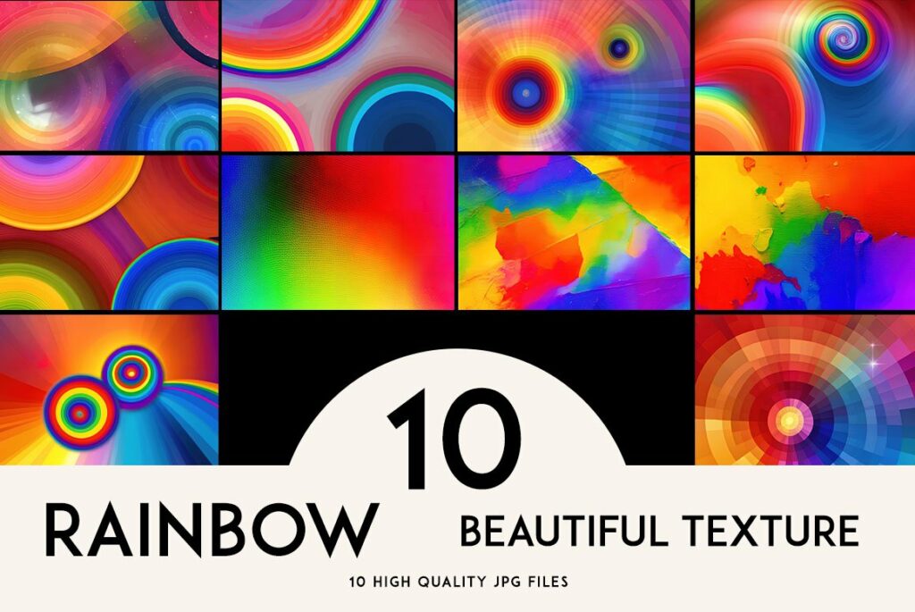 Rainbow Textures background – MasterBundles